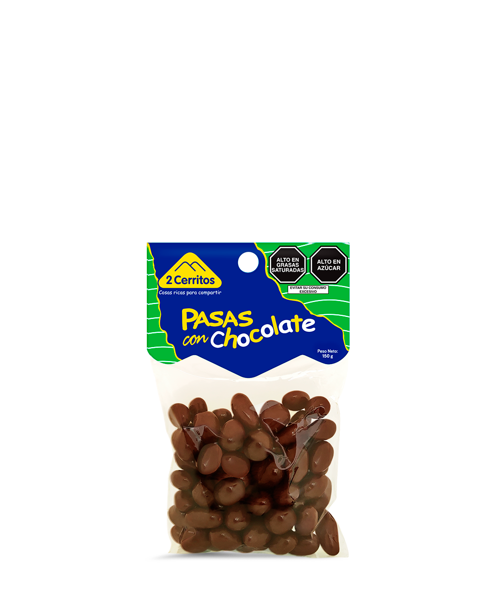Pasas bañadas con chocolate 150g – 2 Cerritos
